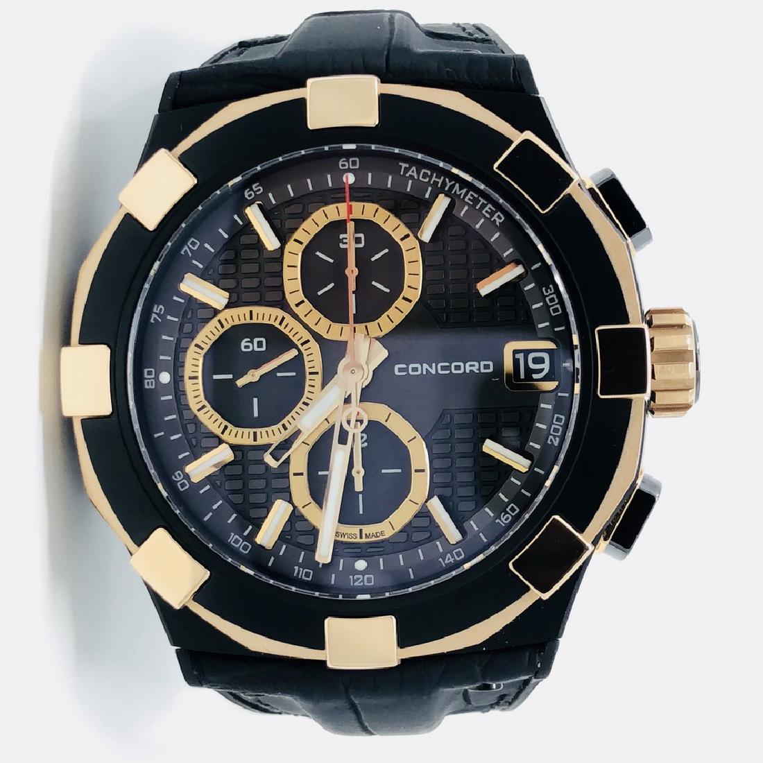 Concord C1 Chronograph Watch 47 mm 18 ct Rose Gold