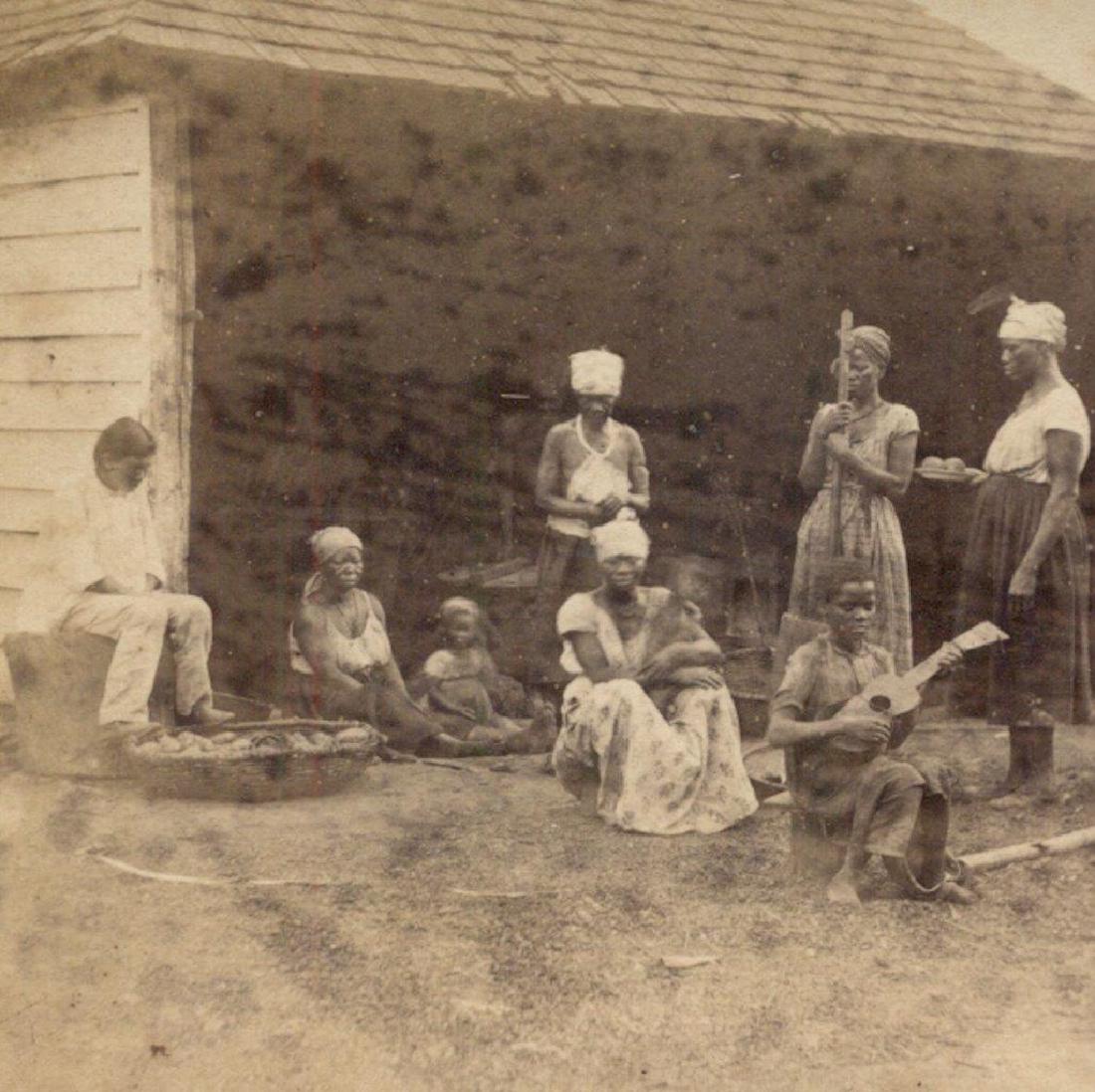 1860 Black African Cuba Plantation Slave in a Barracoon