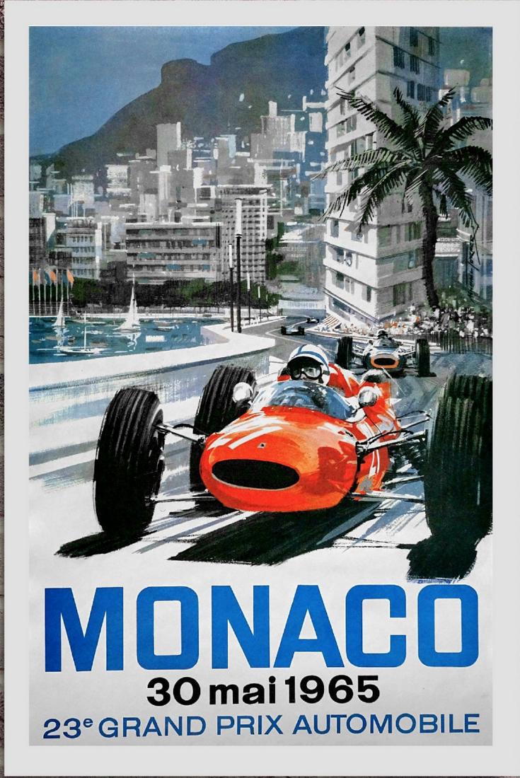 Poster Of Monaco 1965 Formula One GP