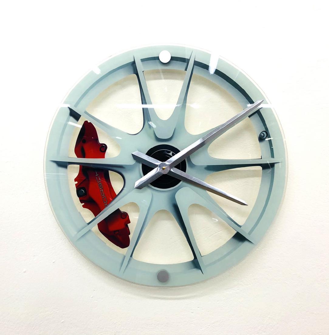 Wall Clock Porsche Wheel