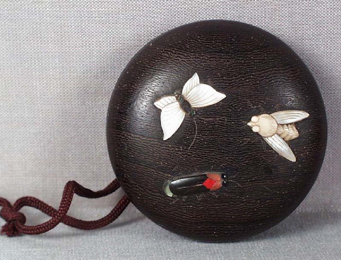 19c netsuke Shibayama INSECTS