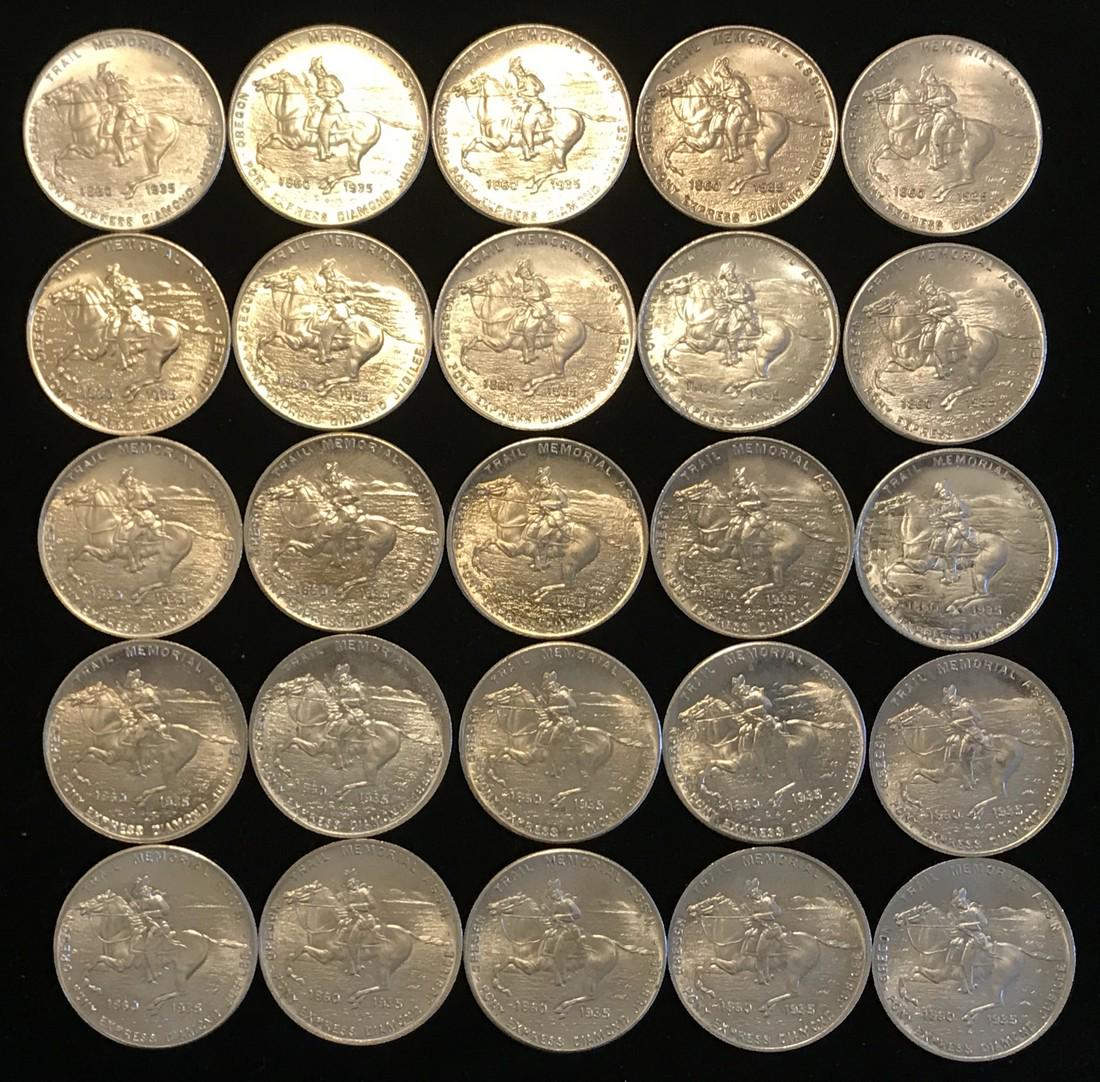 25 Pony Express Commemorative Tokens, 25 Total Tokens