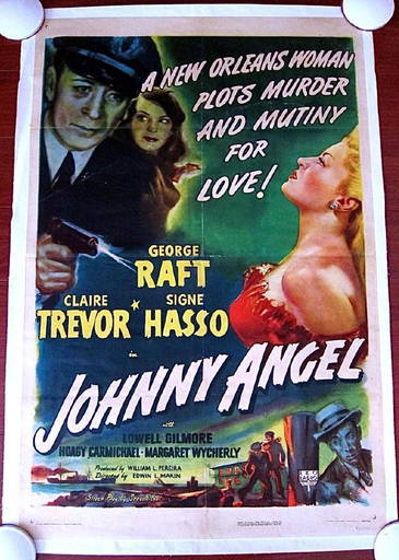 Johnny Angel '45 Lb 1 Sh Poster George Raft Claire