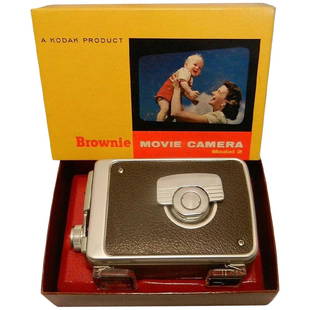 Vintage Kodak Brownie 8 Mm. Movie Camera Original Box