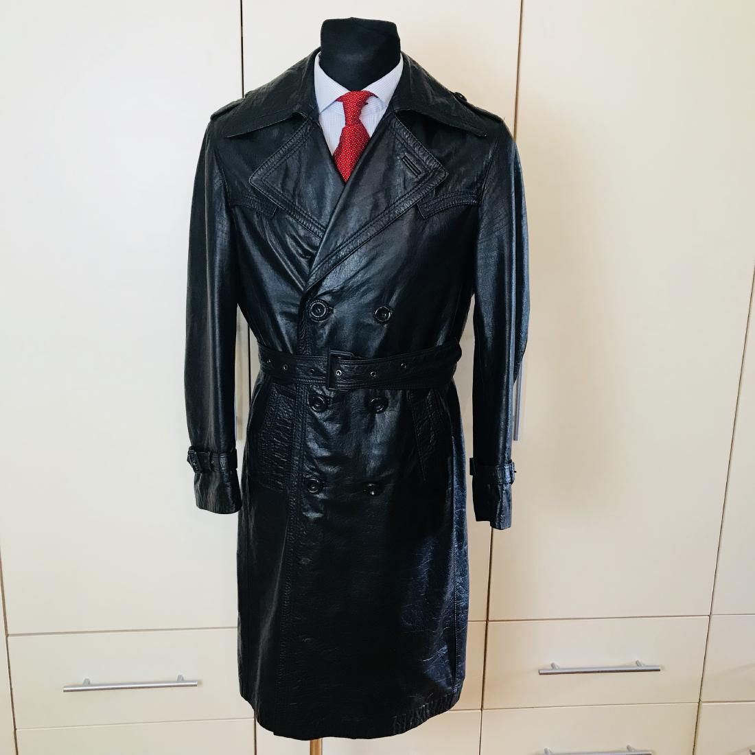 Vintage Men’s Melka Exclusive Long Leather Coat