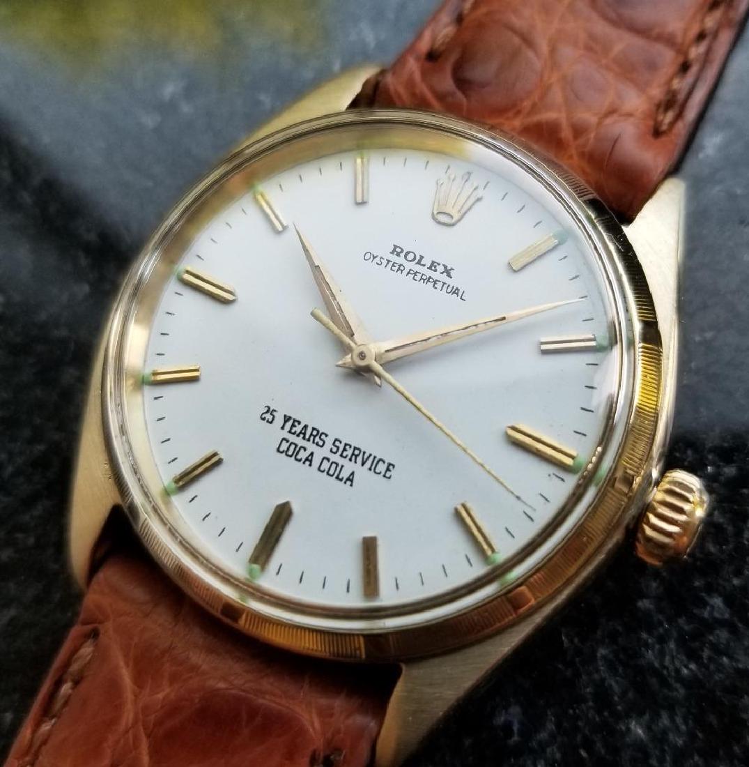 Rolex Oyster Perpetual Vintage 1962 Coca Cola Solid 14k