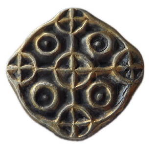 Saxon Gilt Silver Disc Brooch