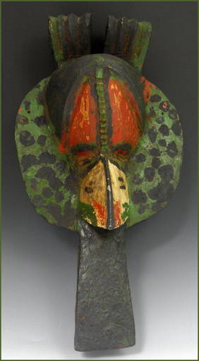 Ijo African Wooden Bird Mask Ex Museum