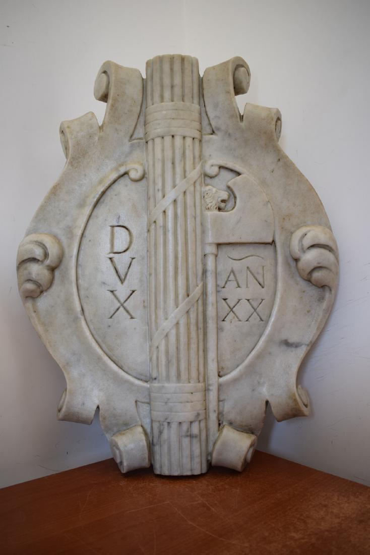 Fascio Littorio, in Marble, Fascist Twentieth.