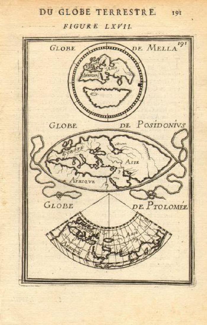 ANCIENT WORLD. Maps by Mela, Posidonius & Ptolemy.
