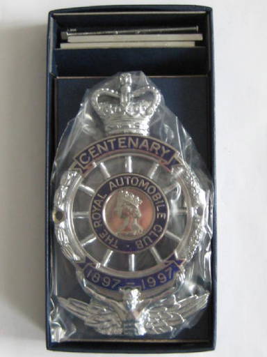 Rac Centenary 1897 1997 Car Badge