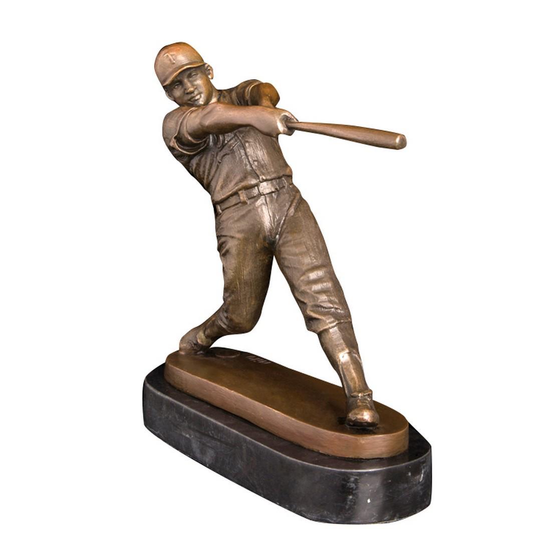 Bronze modern boy playing baseball statue - Sep 11, 2018 | Jasper52 in NY