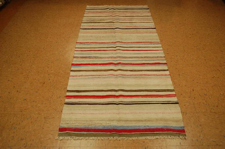 Old Rag Rug, Americam Made Rug 3.3x7.10