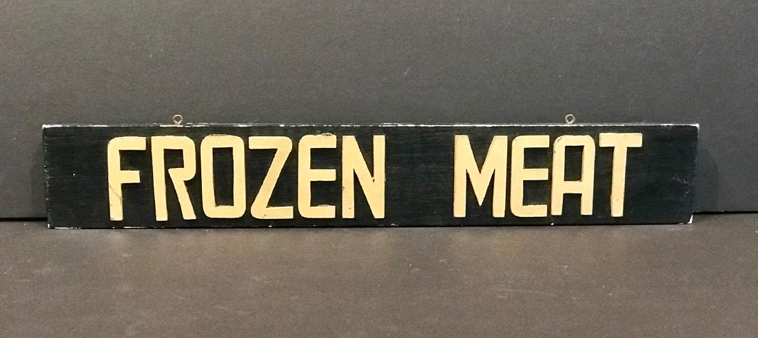 FROZEN MEAT sign