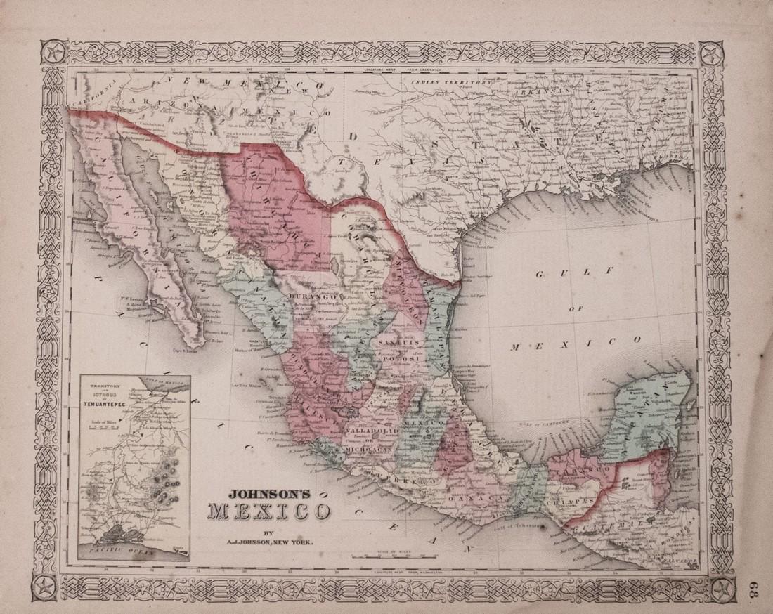 1863 Johnson Map of Mexico -- Johnson's Mexico - Oct 03, 2018 ...
