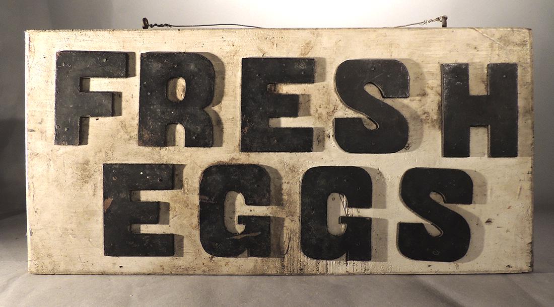 "Fresh Eggs" Sign