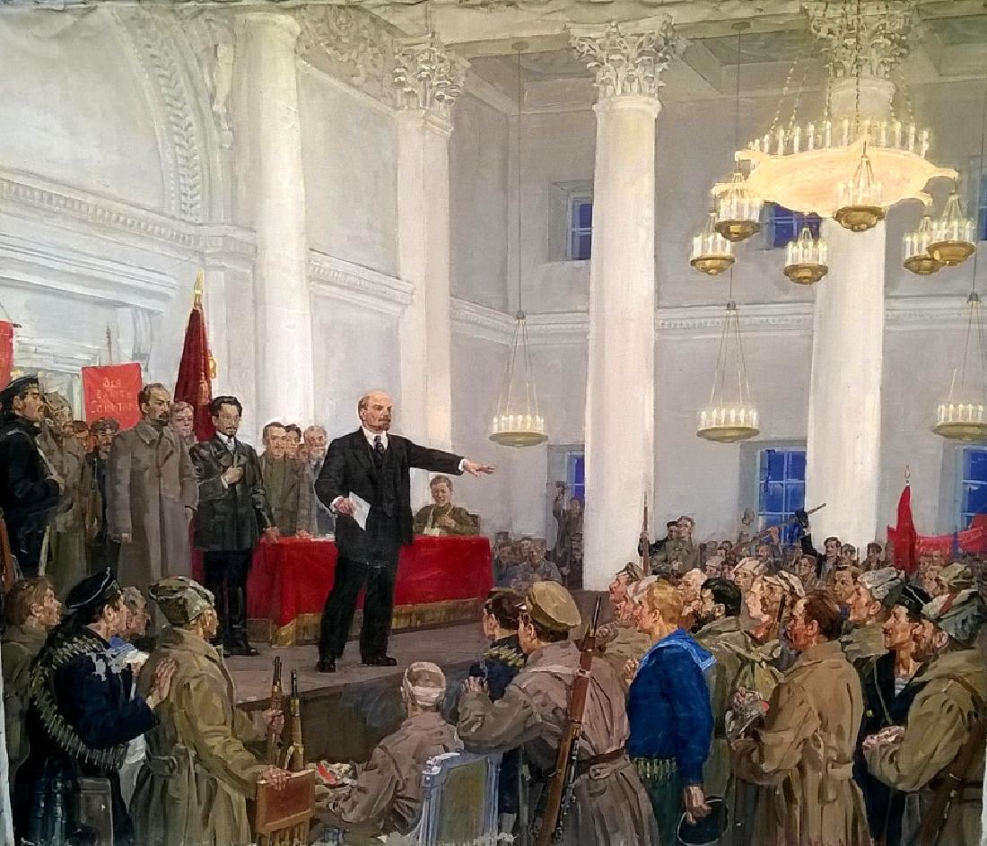 Speech of Lenin after October Revolution in Russia
