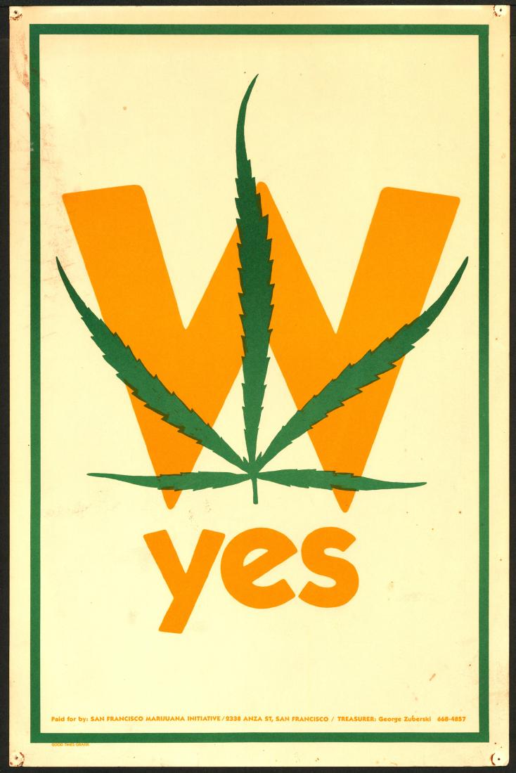 1972 Marijuana Legalization Poster