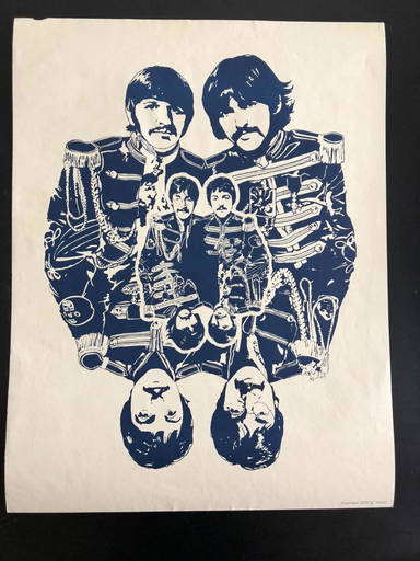 Beatles Hand Pulled Silkscreen