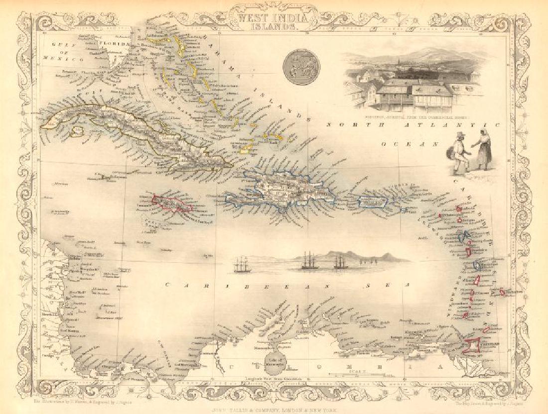 West India Islands. Caribbean Indies Antilles Bahamas.