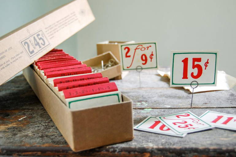 General Store Price Tag Kit