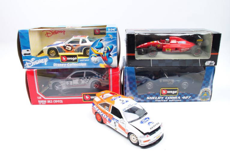 Bburago / Ixo 5 Racemodels In The 1:24 Scale.