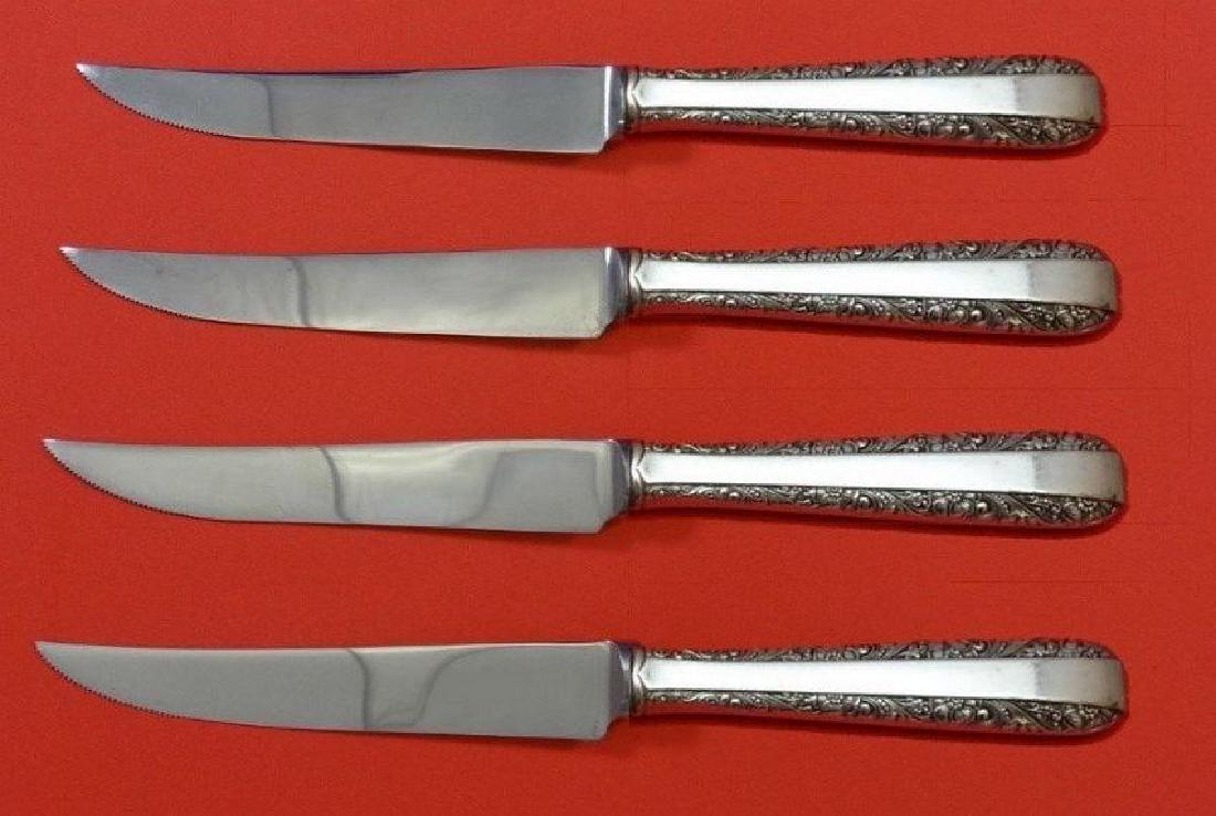Set Of 4 Candlelight By Towle Sterling Steak Knives