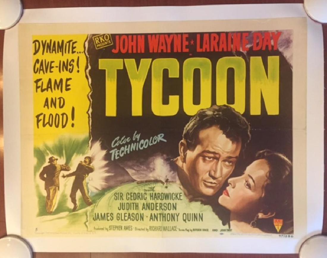 TYCOON - ORIGINAL 1947 LB HALF SHEET POSTER - JOHN