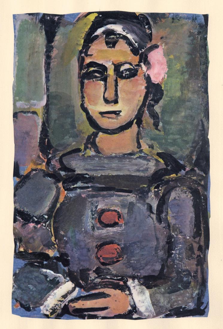 Georges Rouault Lithograph "pierrot Noir"