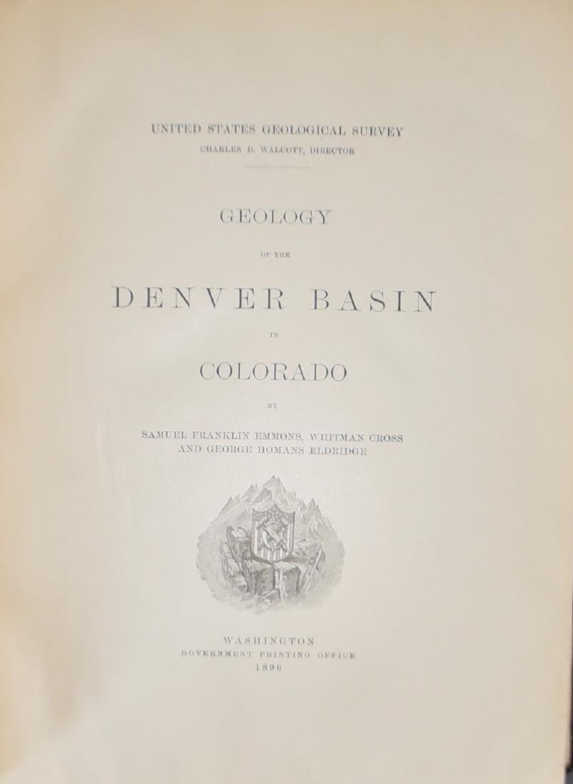 Geology of the Denver Basin in Colorado. Department of