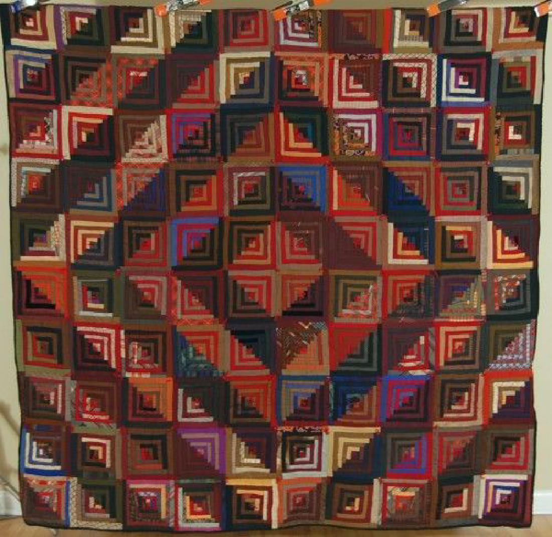 Vintage 1890's Wool Barn Raising Log Cabin