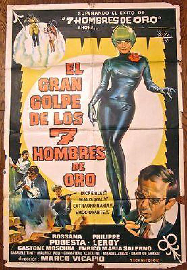 SEVEN GOLDEN MEN STRIKE AGAIN – ORIGINAL 1965 SPANISH