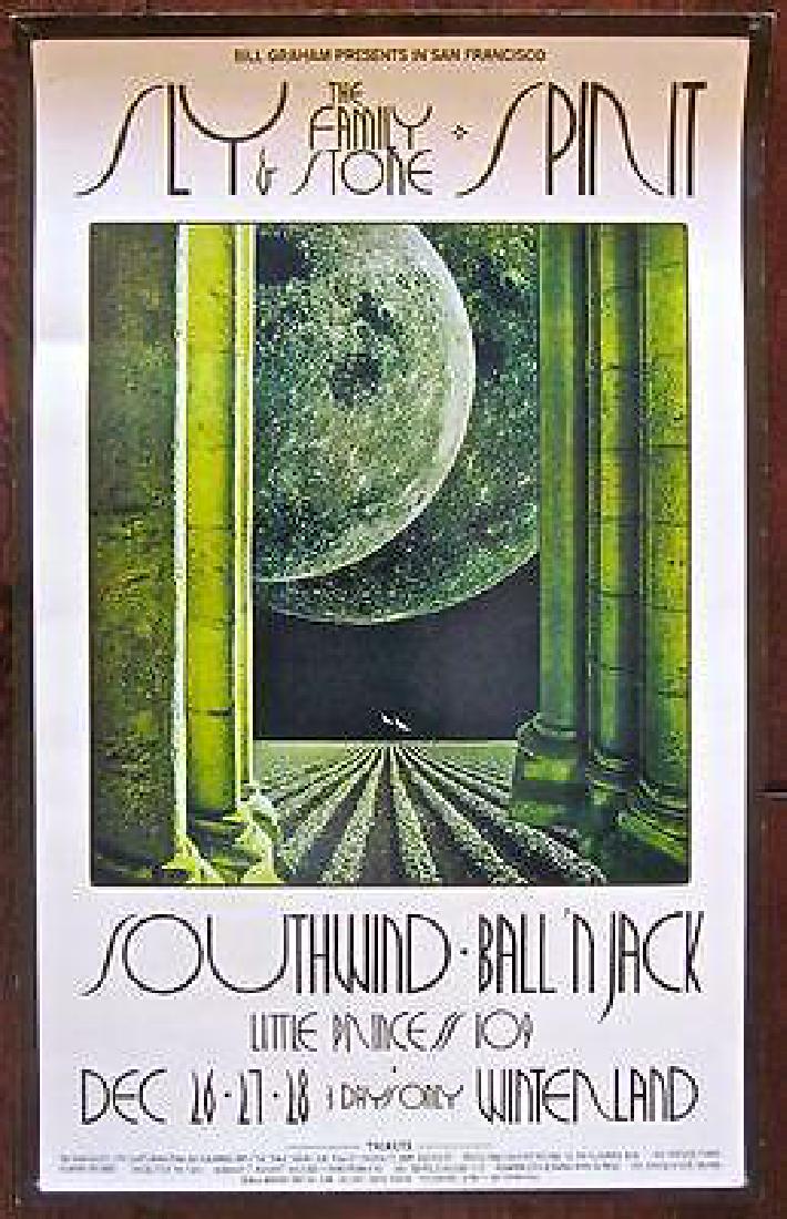 SLY & THE FAMILY STONE – ORIGINAL 1969 CONCERT POSTER