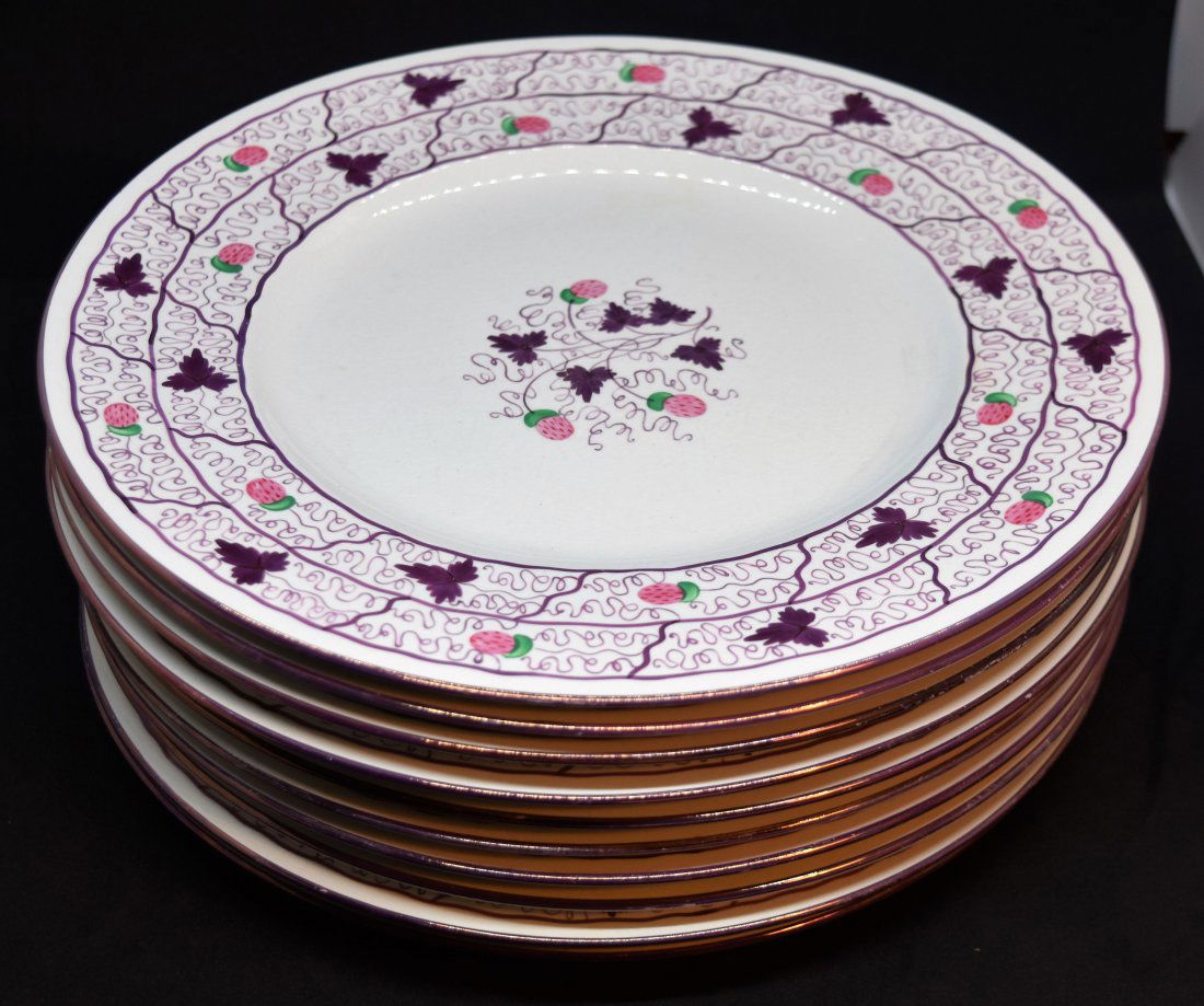 Wedgwood Strawberry Pink Lustre Ware Set of 10 Dinner - Jan 02, 2019 ...