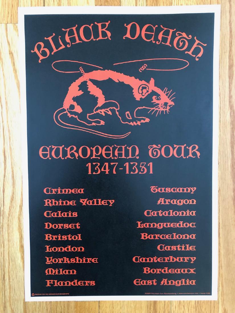 BLACK DEATH - EUROPEAN TOUR POSTER