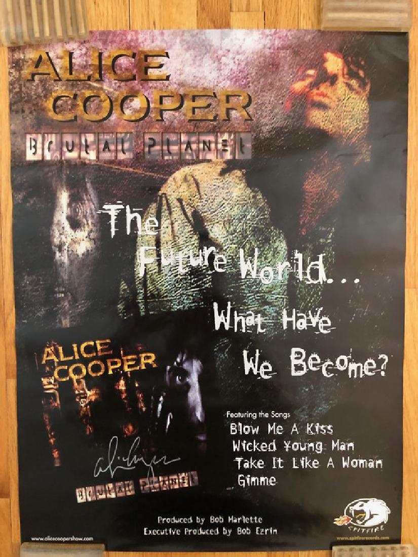 Signed ! Alice Cooper Poster
