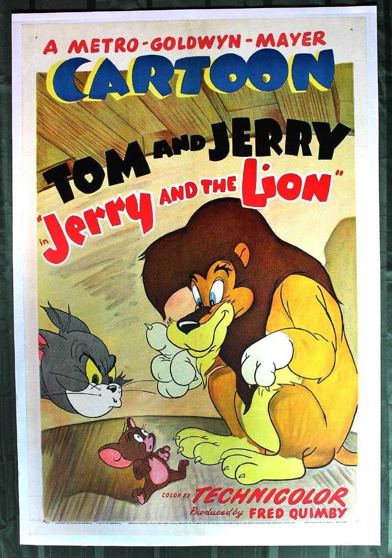 Jerry and the Lion (MGM, 1949) 1 Sheet Movie Poster LB