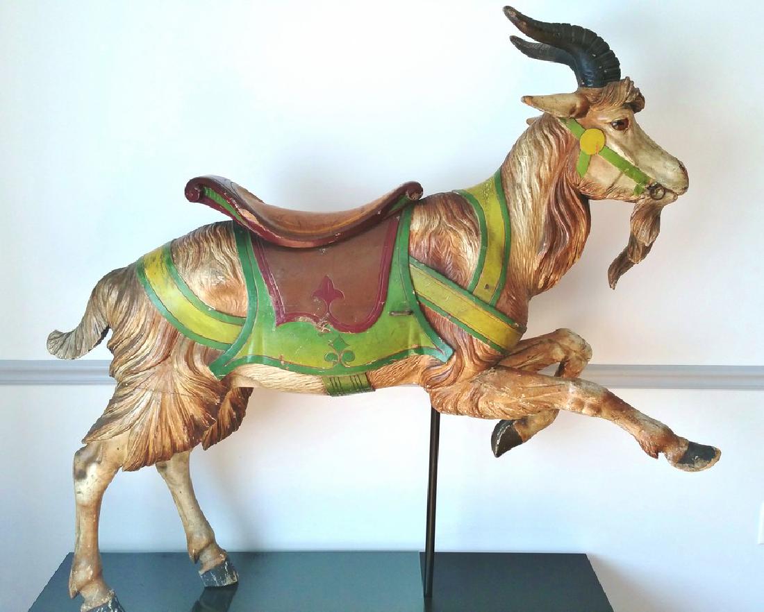 Dentzel Carved Goat Carousel Figure