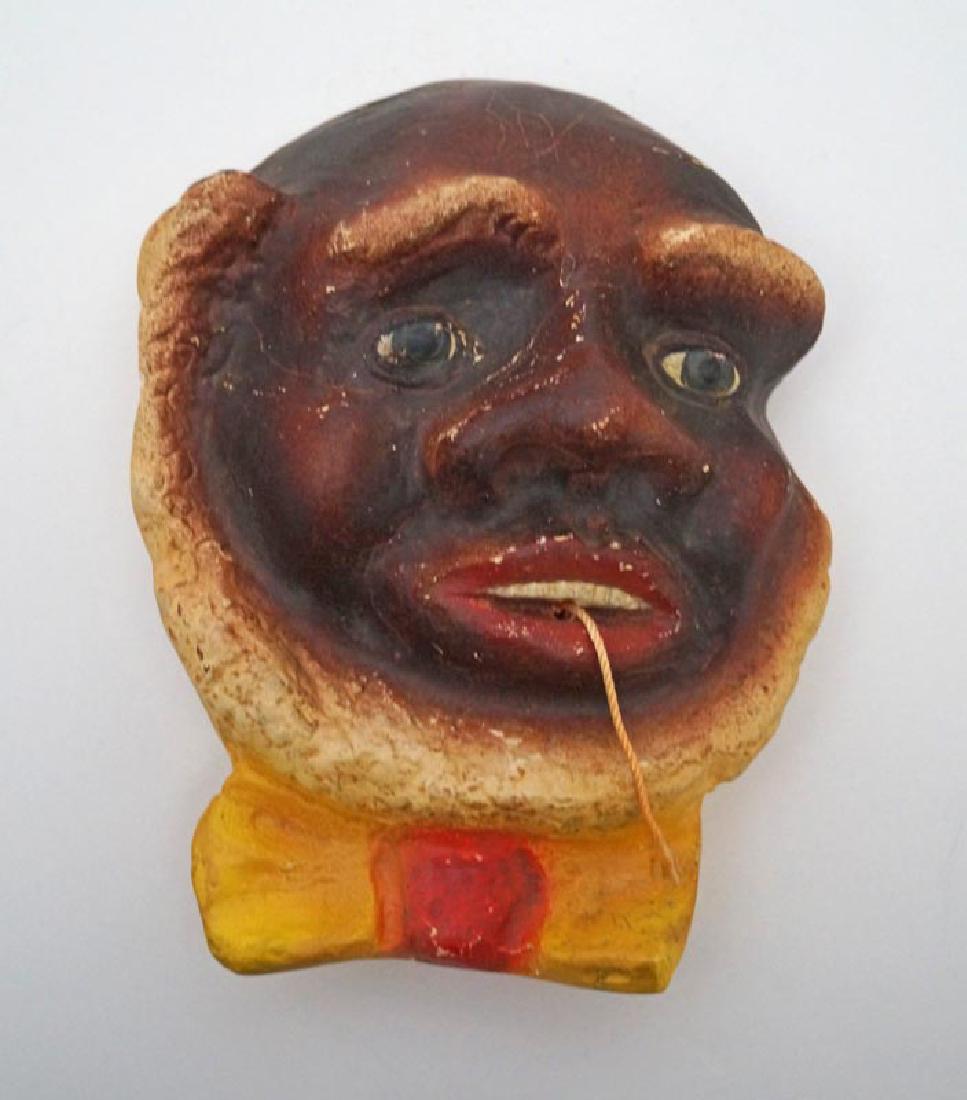 Black Americana Black Man Chalk Ware String Holder
