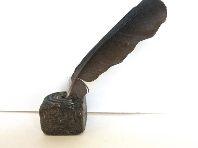 Revolutionary Era Soapstone Inkwell Plymouth