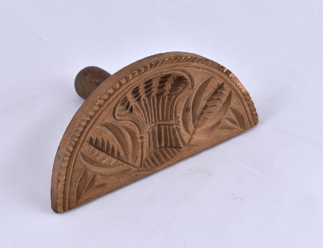 Late 19th C. deeply carved PA sheath of wheat design