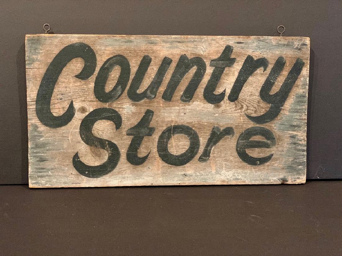 COUNTRY STORE sign, c. 1890