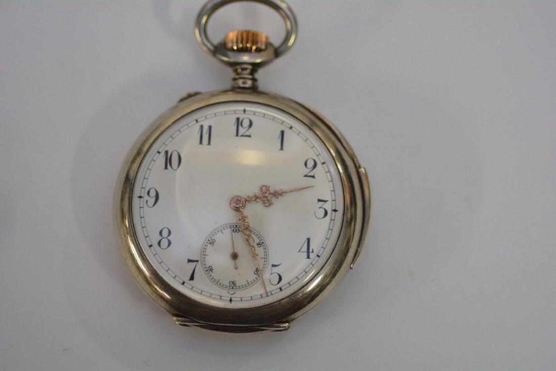 J. Calame Robert Repeater Pocket Watch Sterling Silver