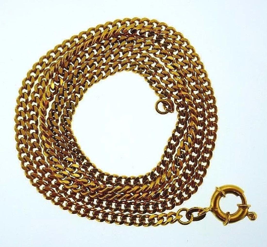 18k Yellow Gold Foxtail Link Chain