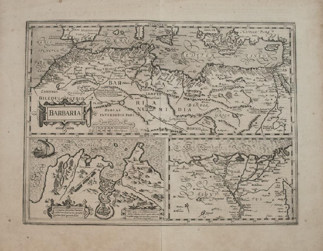1630 c. Hondius Map of Northern Africa -- Barbaria