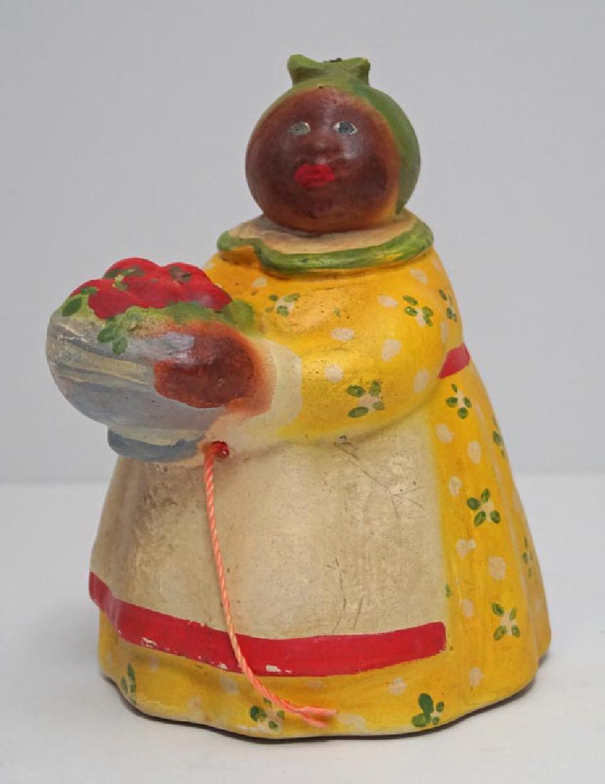 Black Americana Mammy Chalk Ware String Holder