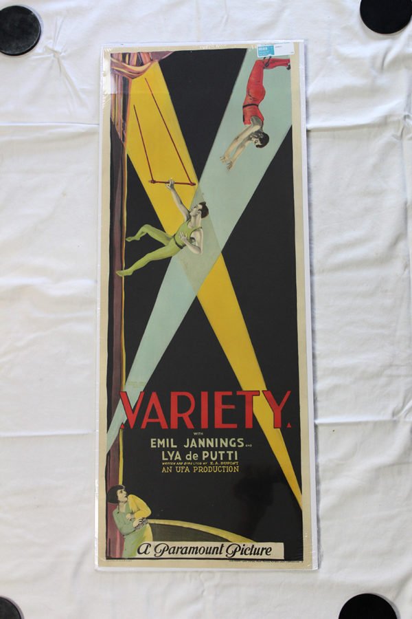 Variety (Variete) (GER, 1925) Insert Movie Poster - Feb 19, 2019 ...