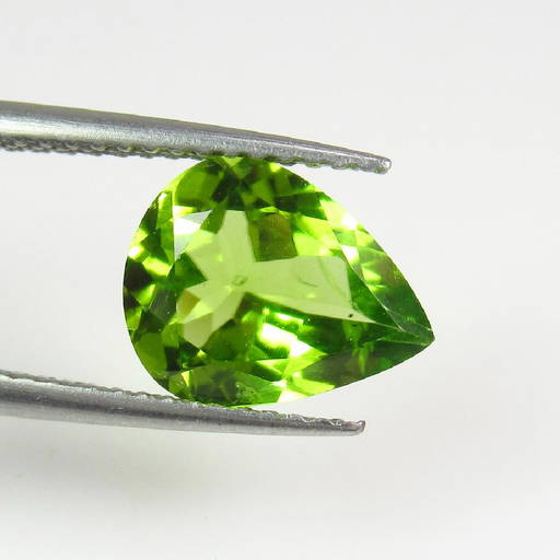 2.30 Ct Genuine Pakistan Peridot 10x8 Mm Pear Cut