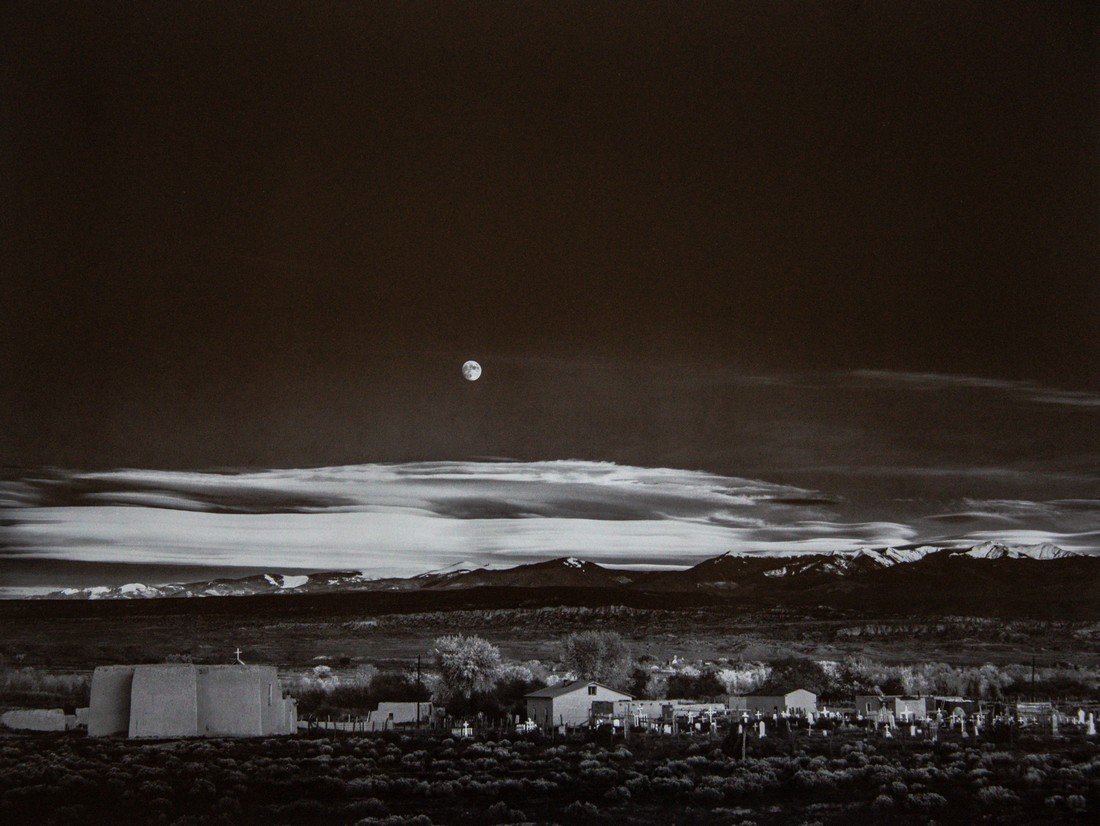 Ansel Adams Moonrise Hernandez, New Mexico, 1944