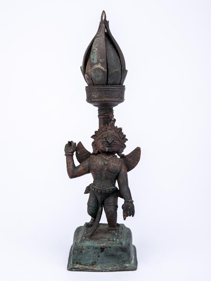 Ritual instrument: Gold-wing "Peng" bird God, with